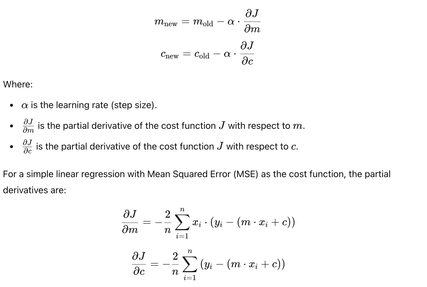 Gradient Descent (Simple Linear Regression) - AI & ML Insights